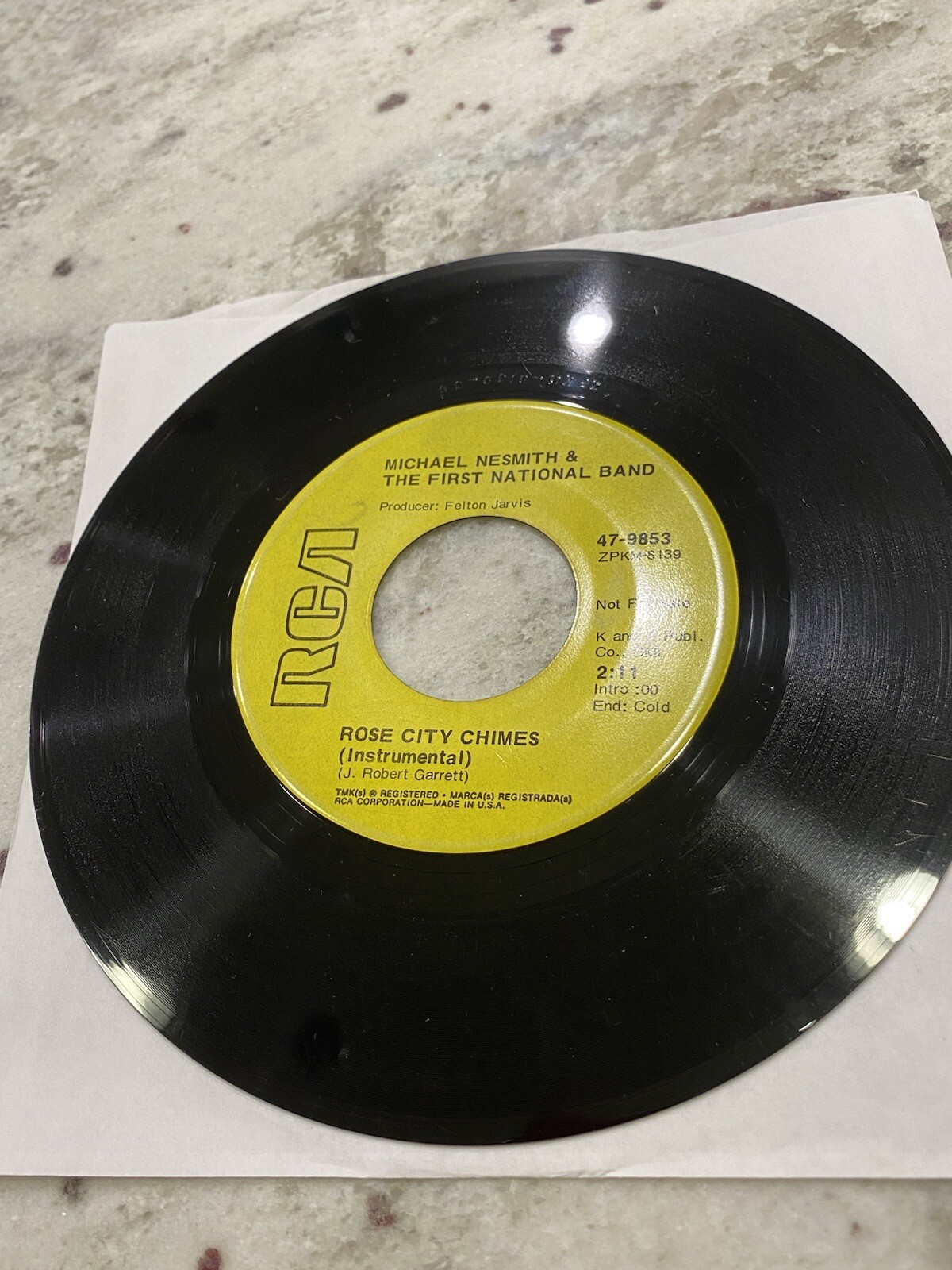 Michael Nesmith Little Red Rider 45 Record - Signed By Michael Nesmith ...