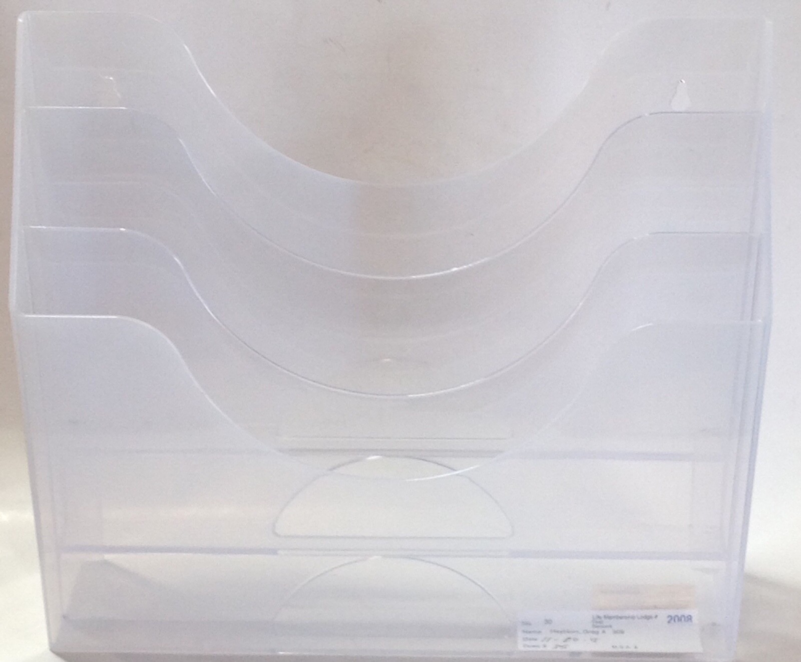 Eldon 3 Slot Plastic Desk Paper Organizer File Divider Free Standing or ...