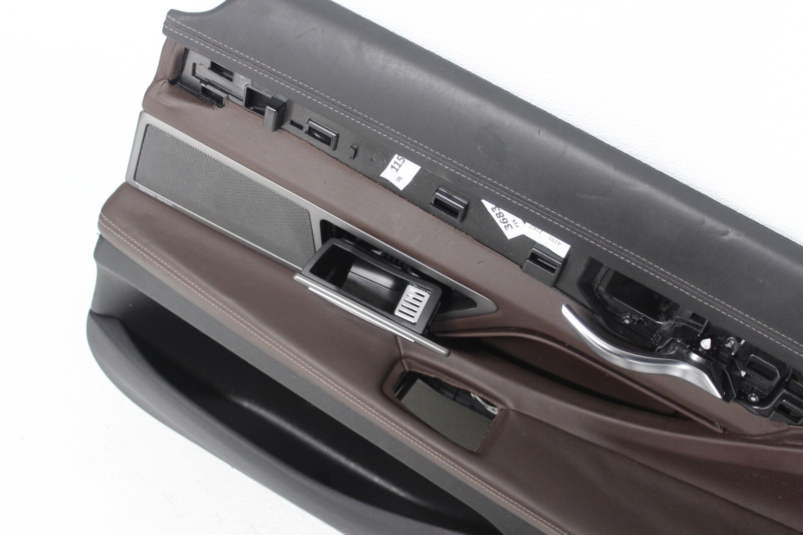 Rear Left Door Card Panel Leather Black Mokka OEM BMW G12 740i 750i ...