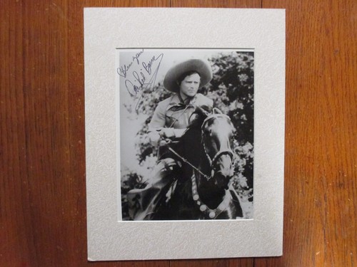 DON "RED" BARRY(D.1980)Red Ryder)(11 X 14 Matte w/Signed 7 X 9 Black ...