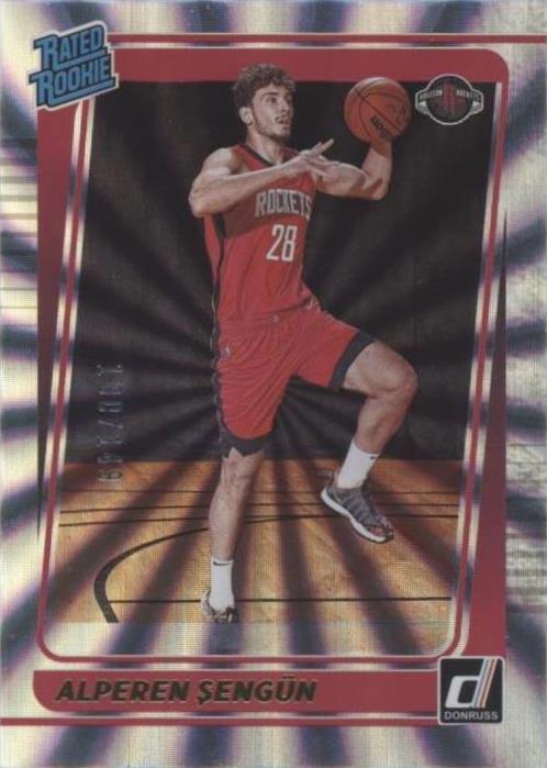 2021-22 Panini Donruss - Rated Rookie Alperen Sengun #219 Holo Laser ...