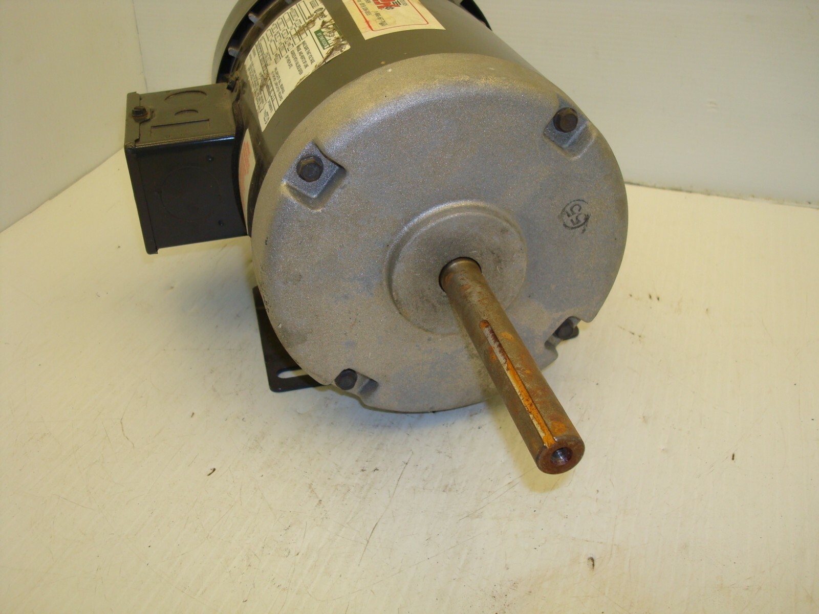 DOERR R6072460 1140 RPM 3/4 HP 3 PH 575V MOTOR FR G56 SHAFT 5/8" x 4 ...