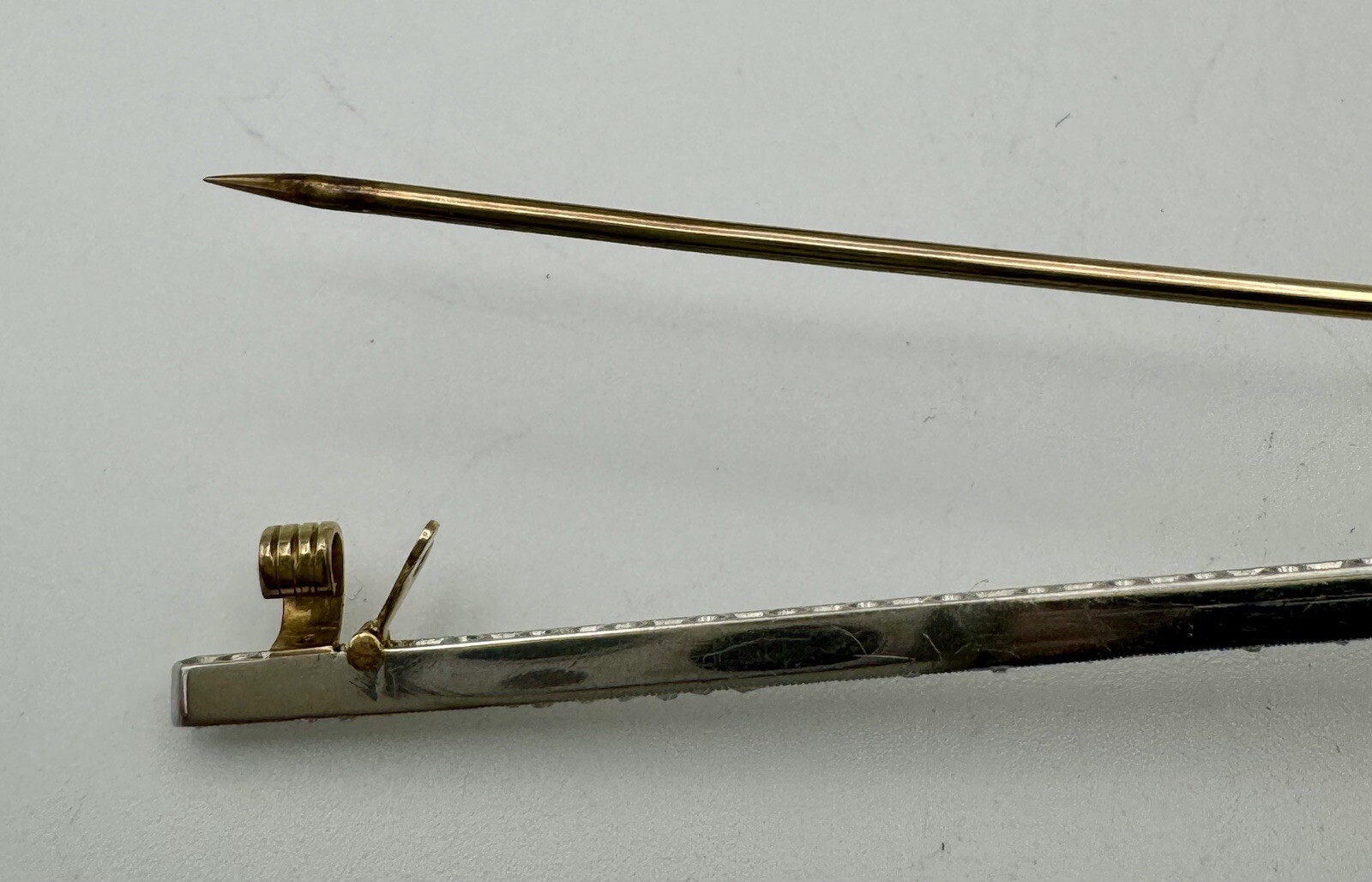 RARE 1900'S GEBR. FRIEDLANDER 4.00+ CTW DIAMOND PLATINUM GOLD BROOCH ...