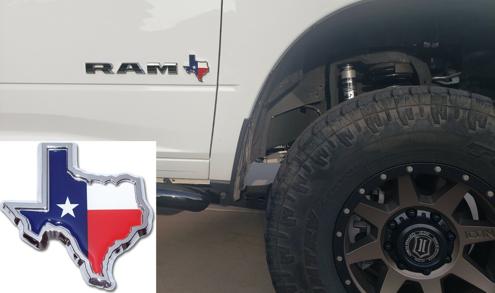 Set of Two- TEXAS FLAG IN SHAPE OF TEXAS EMBLEM State Edition Universal ...