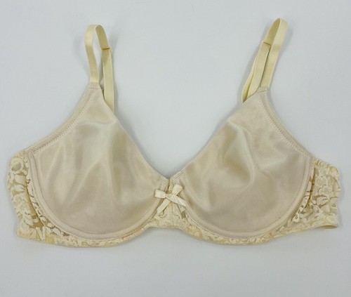 Vintage Victoria’s Secret 34B Satin Lace Ivory Underwire Bra Heart ...