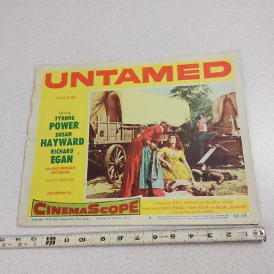 Susan Hayward Untamed Lobby Card 1955 CinemaScope Richard Egan Tyrone ...