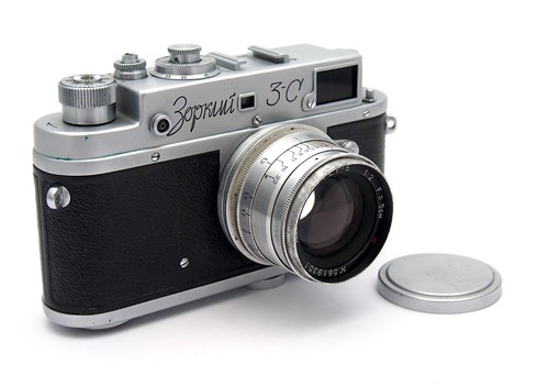 Zorki 3C 35mm Soviet Rangefinder Camera - with Jupiter-8 50/2 Rare ...