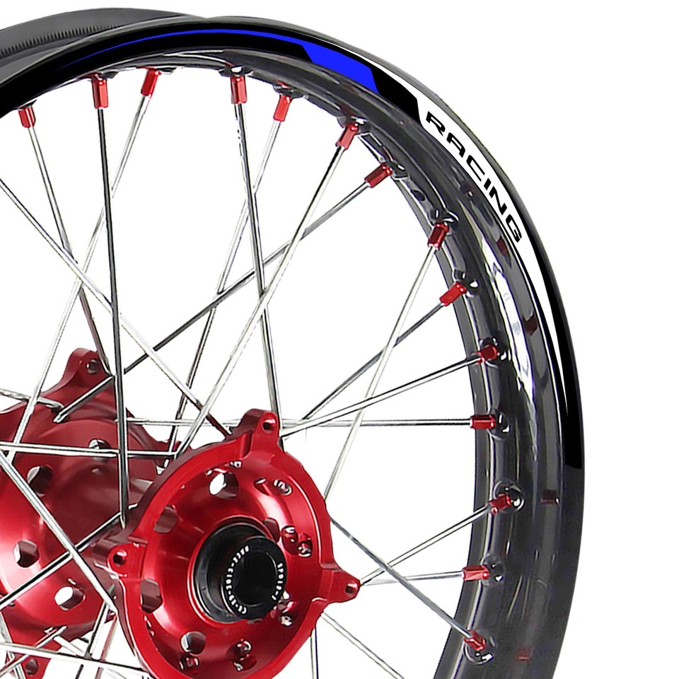 For Kawasaki KLX 300 21 22 23 21/18 inch MX Dirt Bike Blue Wheel ...