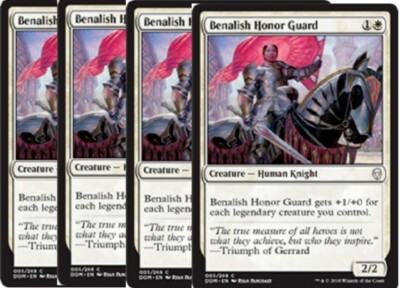 X4 Benalish Honor Guard MTG Dominaria Lightly Played | eBay