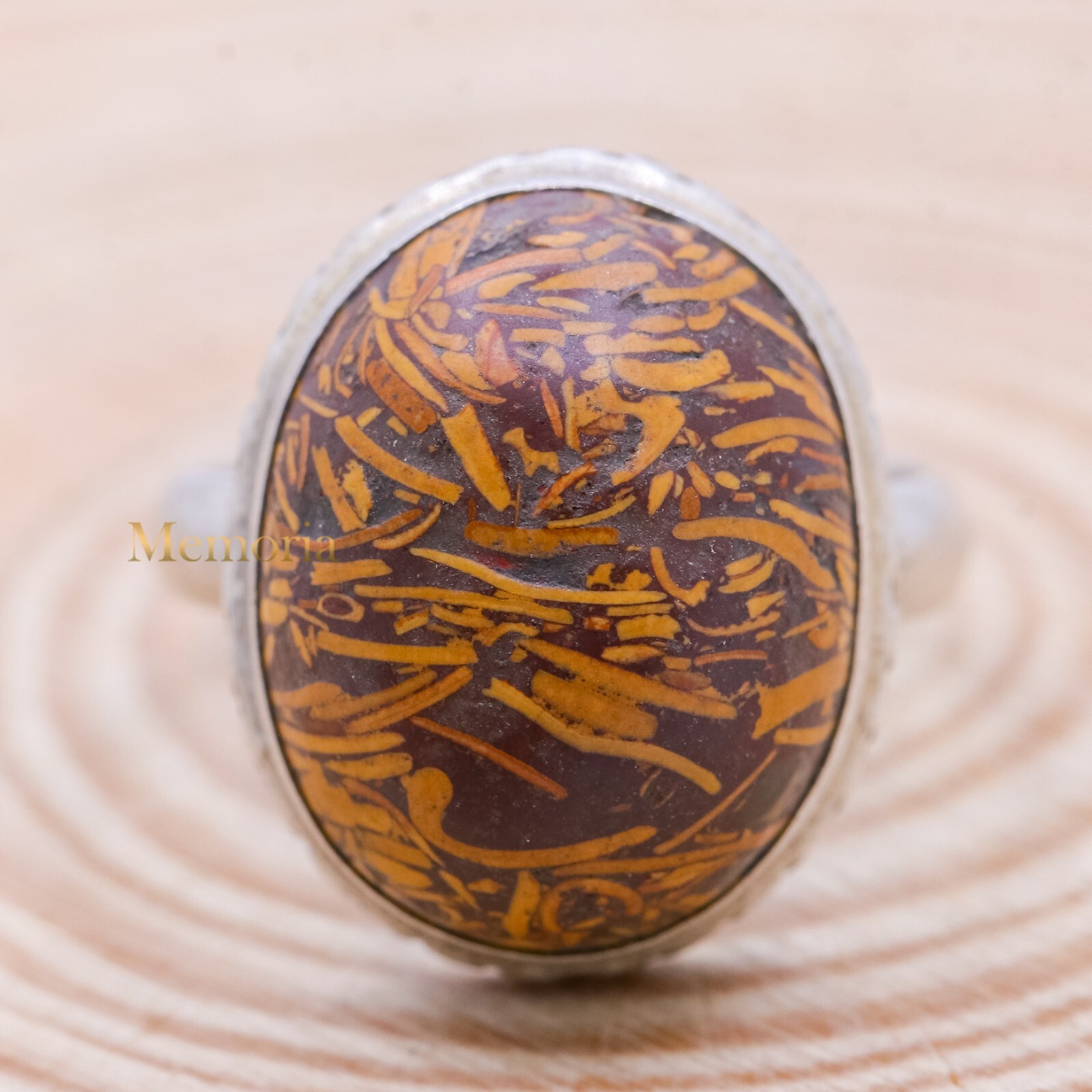 Oval Mariam Jasper Ring 925 Sterling Silver Handmade Statement Ring ...