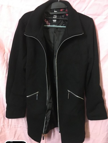 INTL Details Women's Black Med Pockets Coat Jacket | eBay