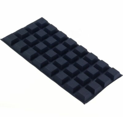 Large square 3M RUBBER FEET self adhesive furniture pads, 15mm x 15mm x ...