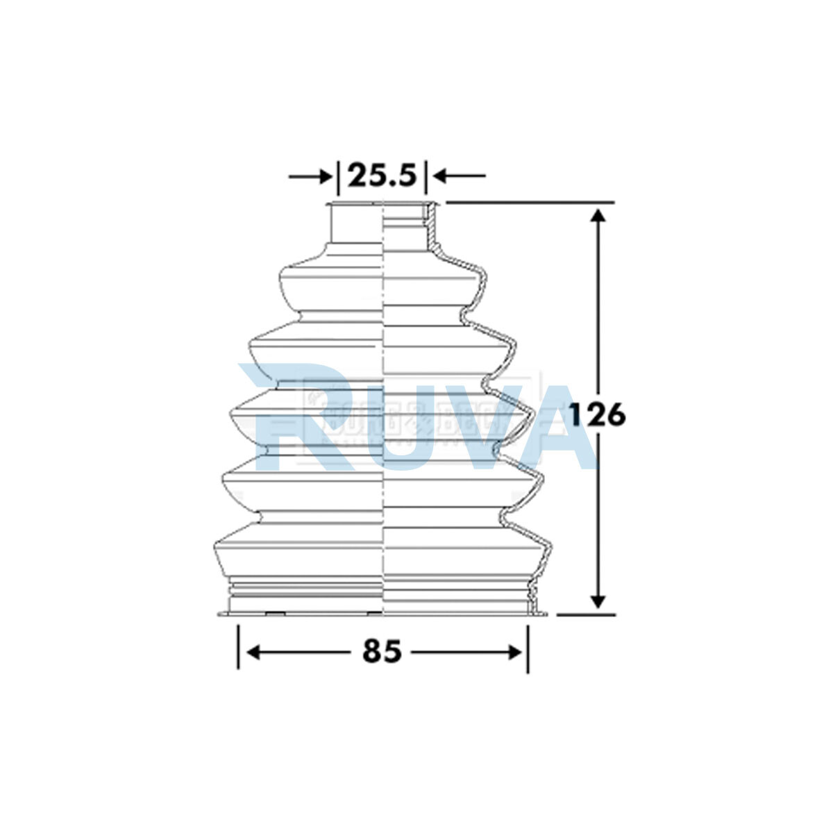 Fits Mini Fiat Ruva Front Rear Left Outer CV Joint Boot Set 31609806560 ...