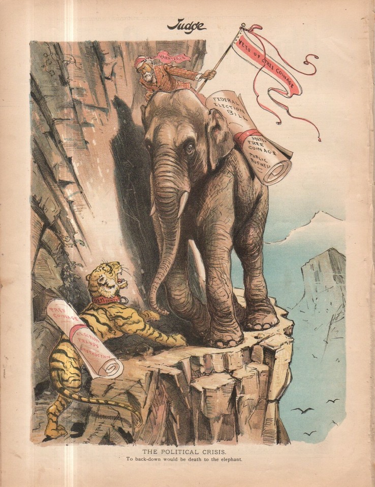 1891 Judge January 31 GOP Must not back down to fraud Democrats ...