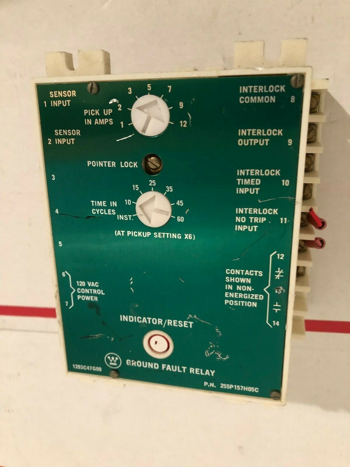 Westinghouse Ground Fault Relay Class I p/n 255P157H05C | eBay UK