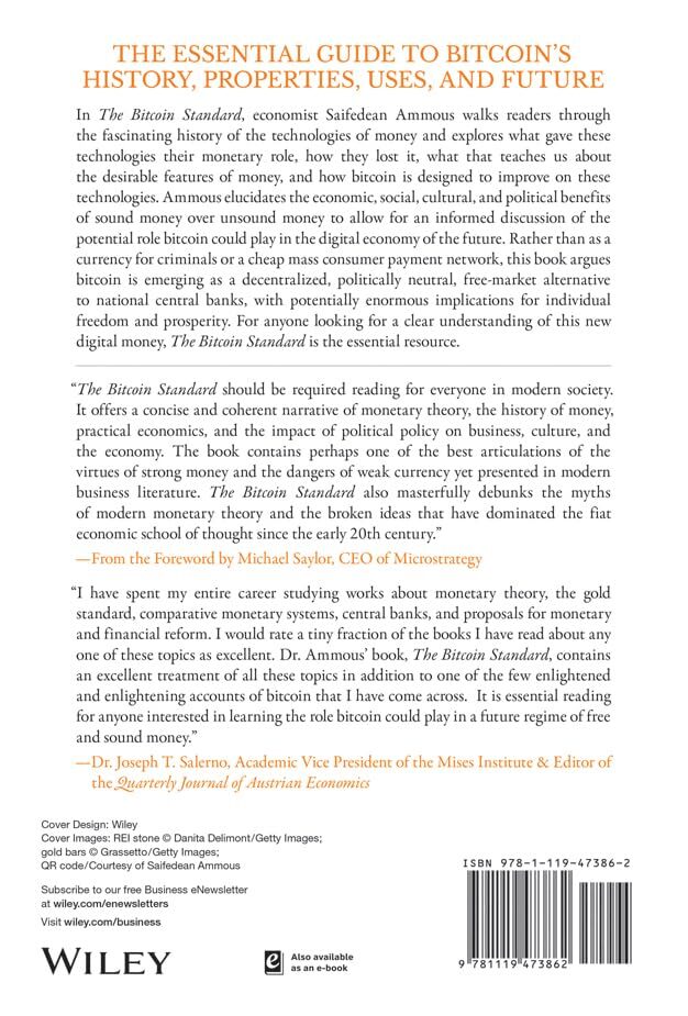The Bitcoin Standard: The Decentralized Alternative to Central Banking ...