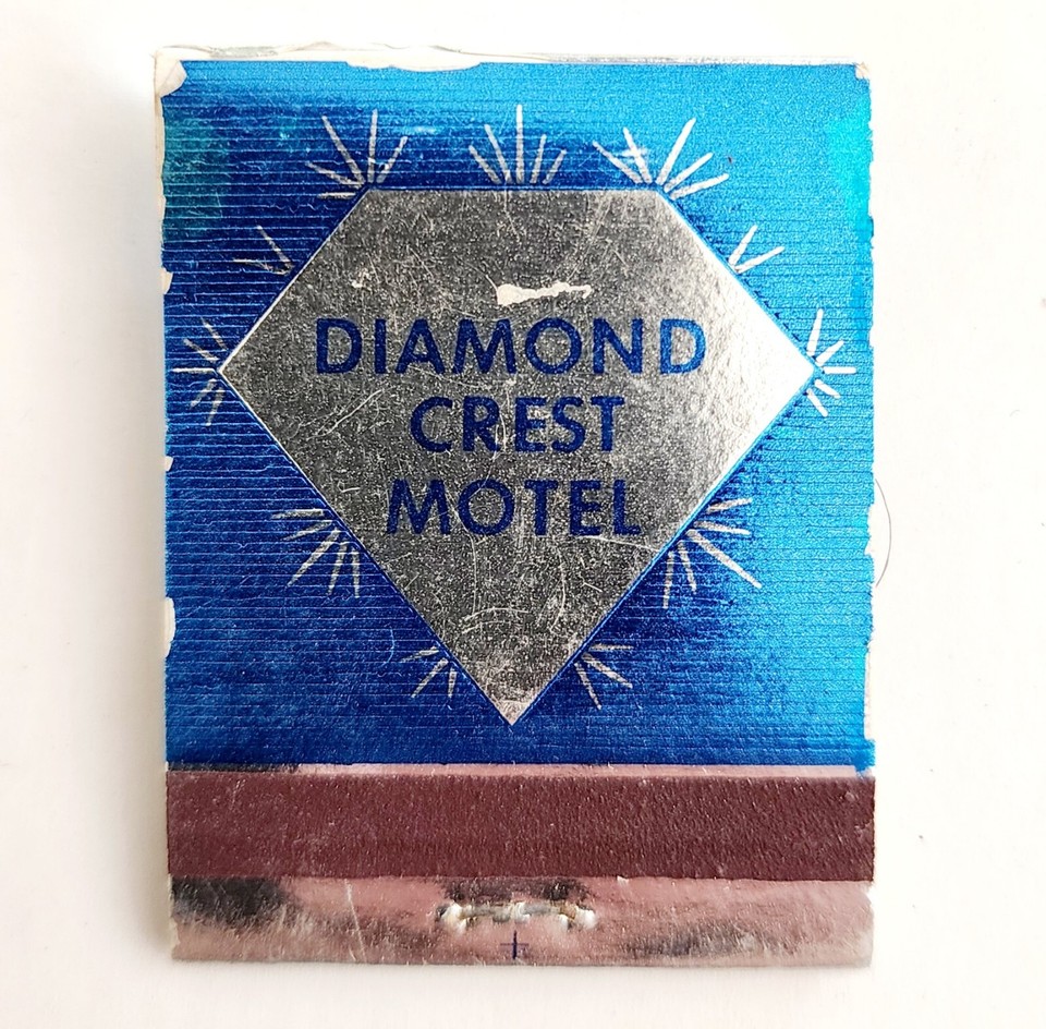 Diamond Crest Motel Vintage Matchbook Atlantic City NJ Matches Unstruck ...