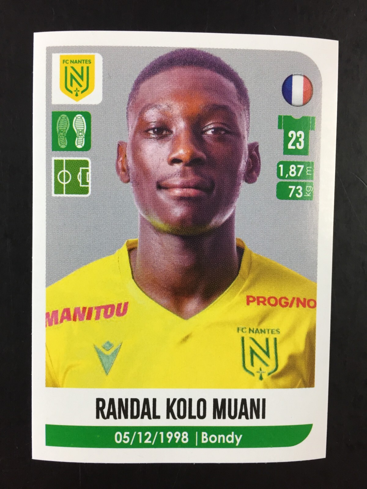 Randal Kolo Muani RC Rookie Sticker Panini Foot 2020 2021 (20-21) #342 ...