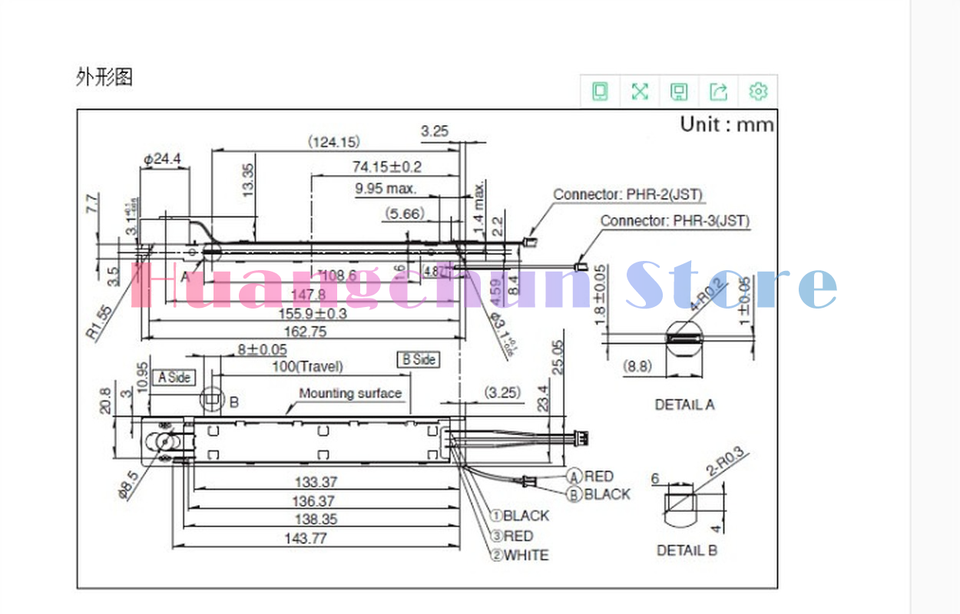 Slide Channel Fader Resistor Potentiometer 10K FOR YA-MA ZK560800 TF1 ...