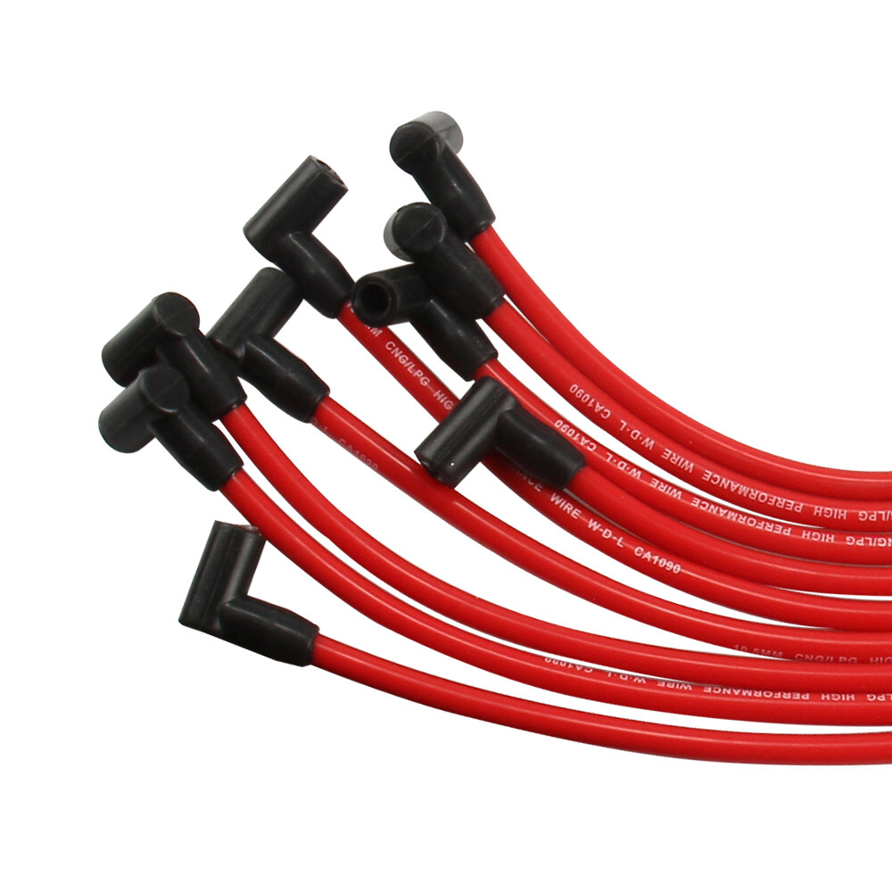 9PCS High Performance 10.5 MM Spark Plug Wire Set HEI SBC BBC 350 383 ...