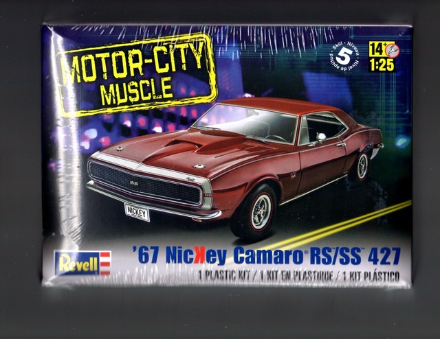 67 Nickey Camaro Rs/ss 427 Model Kit Motor City Revell Muscle Race Car ...