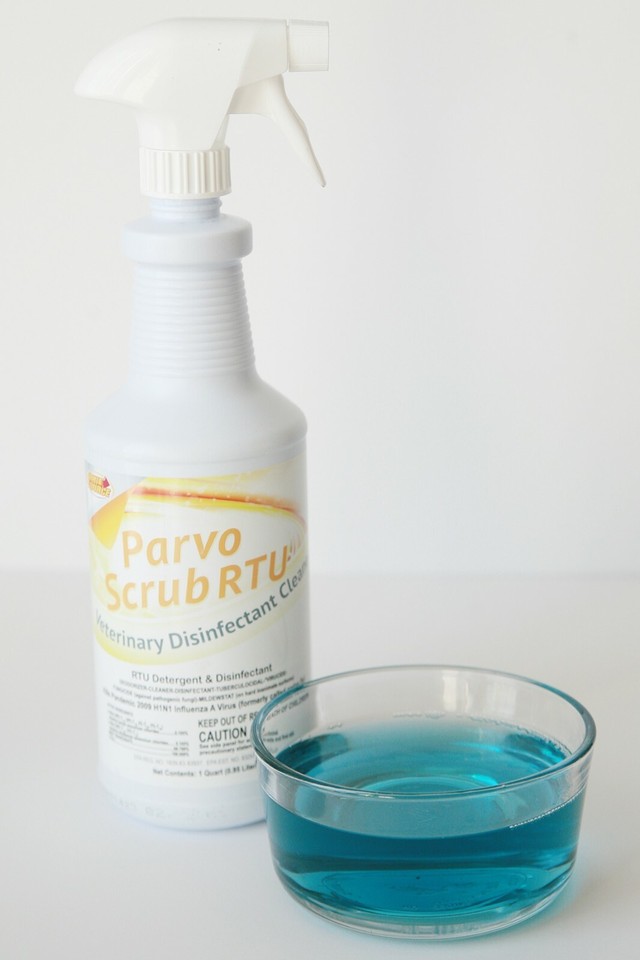 ParvoScrub Disinfectant Kennel Cleaner Deodorizer Spray, Kills Parvo ...
