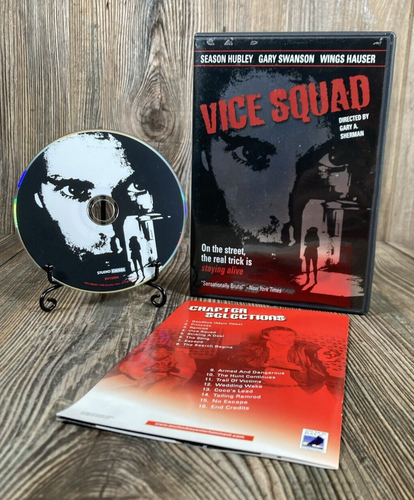 VICE SQUAD (DVD 1982 WS) Insert Season Hubley Wings Hauser Crime Action ...