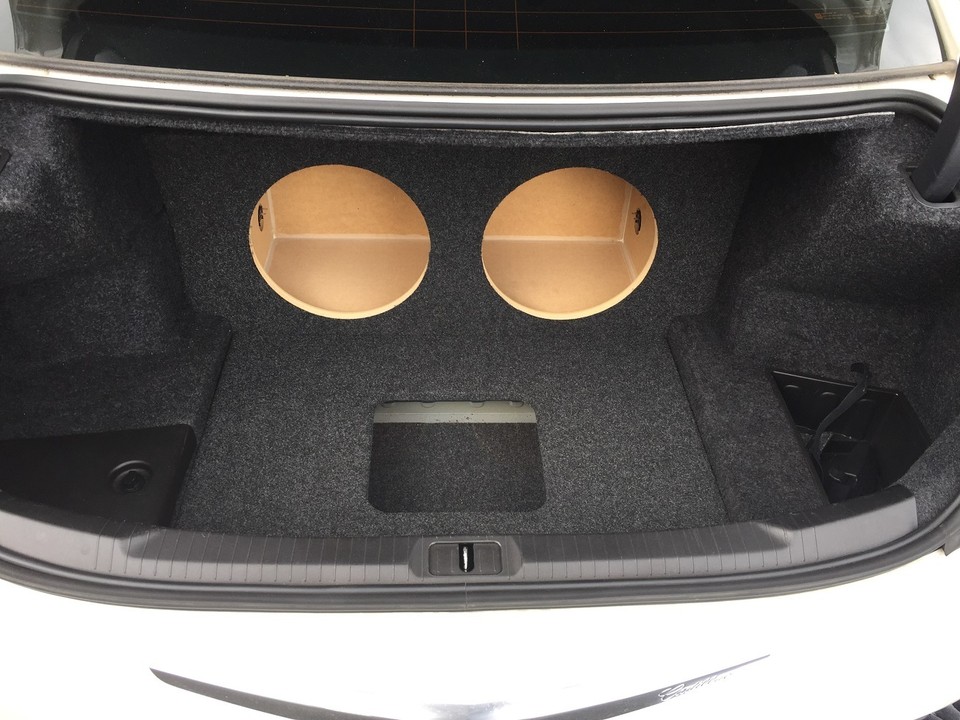 for 2013-2019 Cadillac ATS - Custom Sub Box Subwoofer Enclosure & Amp ...