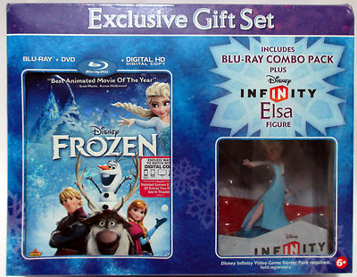 NEW Disney Frozen Blu-Ray DVD Digital HD + Elsa Infinity Figure ...