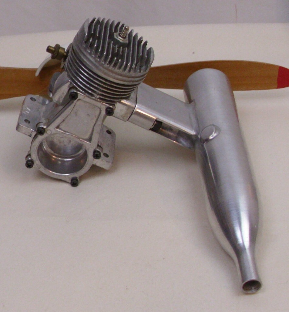 FOX 40 RC ENGINE FOR GAS AIRPLANE OR TETHER CAR WITH PROP AND EXHAUST ...