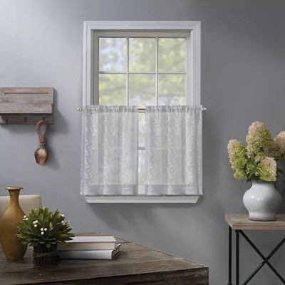 Fairview 24-Inch Window Curtain Tiers in White (Set of 2) | eBay
