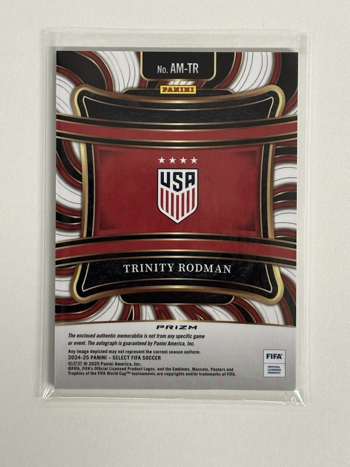 Trinity Rodman Autograph + Patch Panini Select | eBay