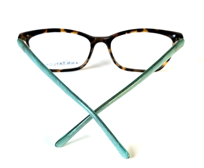ANN TAYLOR AT333 C02 TORTOISE SHELL/TURQUOISE NEW AUTHENTIC EYEGLASSES ...
