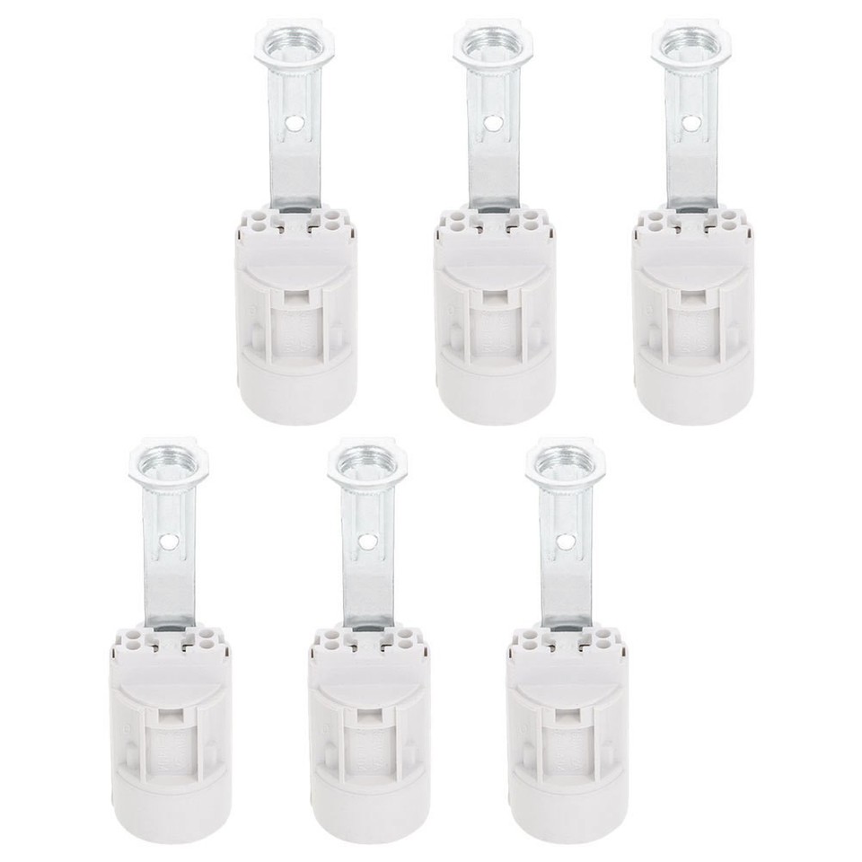 6 Pcs Lamp Socket Replacement Kit Sockets Ceiling Light Base Holder ...