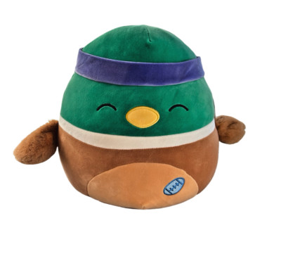Avery The Duck With Sweatband And Football Patch 12” Squishmallow NWT ...