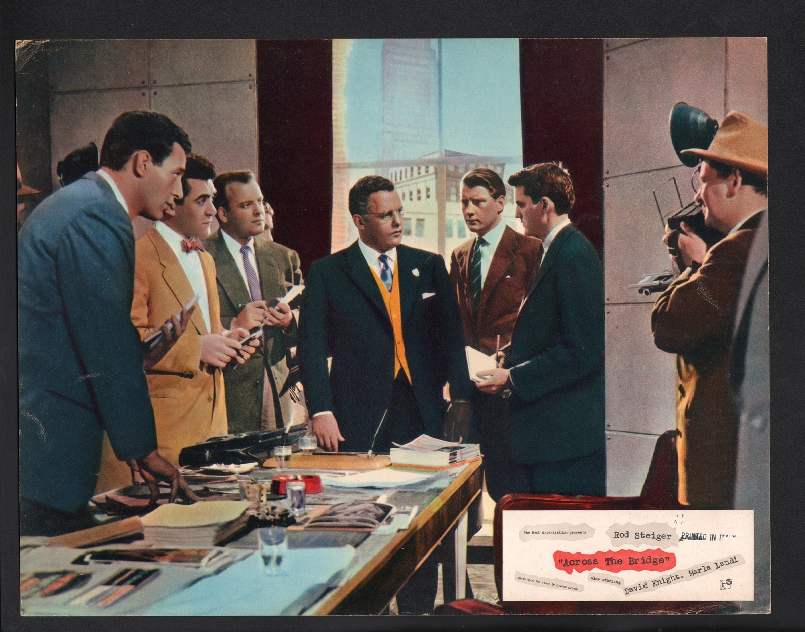 Lobby Card: Captain's Table Lobby Card-Rod Steiger and David Knight | eBay