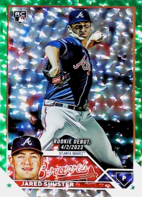 2023 Topps Update GREEN FOIL /499 US309 JARED SHUSTER ROOKIE DEBUT ...