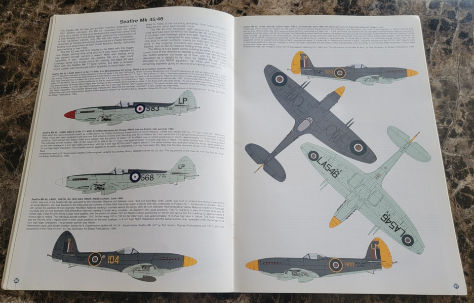 Profiles No. 5: Supermarine Seafire Mk. 47 by Jon Freeman (2004 ...