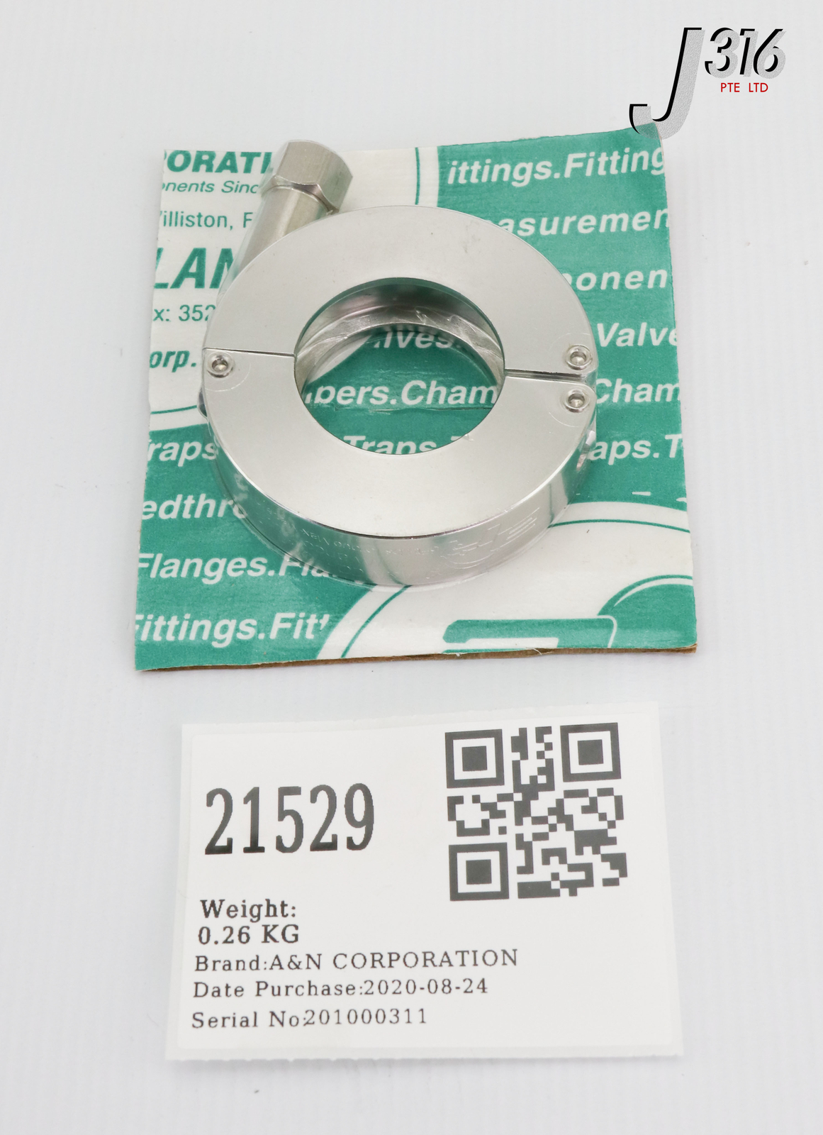 21529 A&N CORPORATION STAINLESS STEEL CLAMP, 00092H9553 (NEW) QF25-100 ...