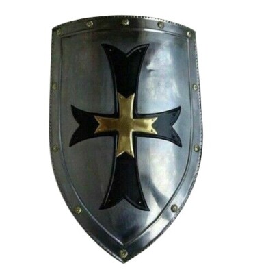 Medieval Shield Viking Metal Shield Brass Rivet Handmade Gift for ...