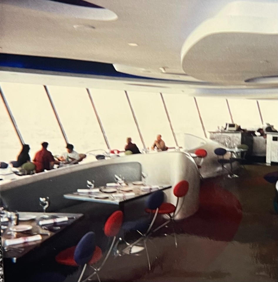 L.A.X. ENCOUNTER RESTAURANT Vintage PHOTO JETSONS GOOGIE Style DINING ...