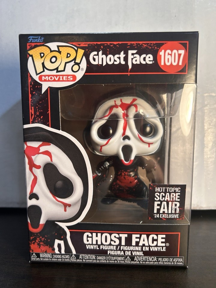 Ghost Face Scare Fair Hot Topic Excl Scream Pop Movies Funko Pop 1607 W ...
