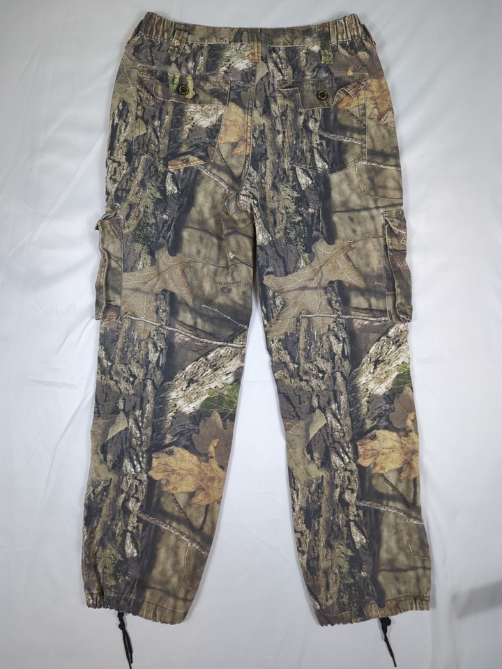 MOSSY OAK Vtg 90s Y2k Real Tree Bark Leaf Foliage Cargo PANTS Men's ...