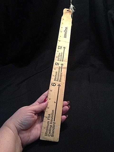 SERVICSTAR ADVERTISING INSULATION THICKNESS STANDARDS RULER | eBay