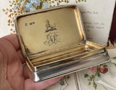 Boxes - Silver Snuff Box Hallmarks
