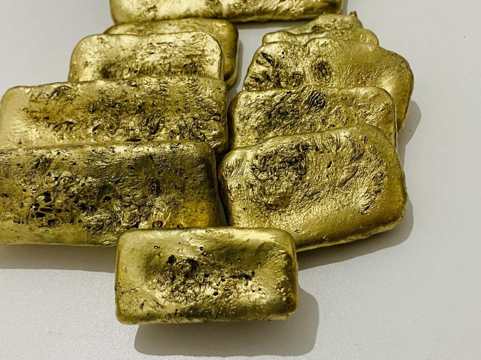 200 Grams Scrap Gold Bar For Gold Recovery Melted Different Computer ...