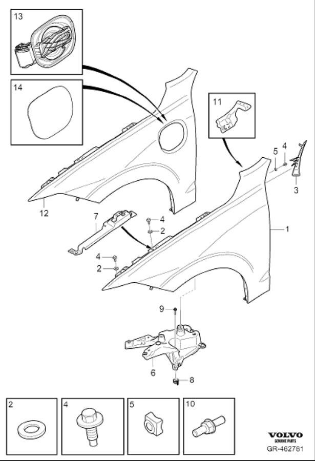 Genuine Volvo Mount Panel 32288929 for sale online | eBay
