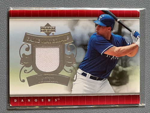 2007 Upper Deck Game Materials Mark Teixeira GU GW Patch #UD-MT Rangers ...