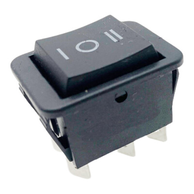 Rocker Switch Black bilateral Reset 16A/250V 10T85 6Pin R Series Light ...
