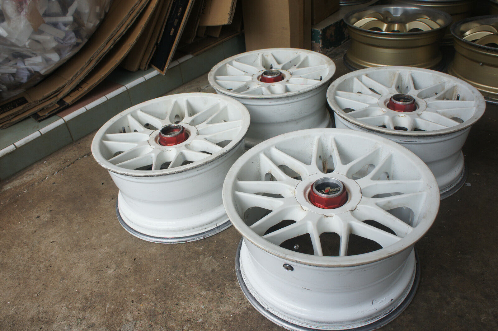 JDM Sparco crimson asahi 16" wheels rims 100x5 for gc8 st205 gf8 ...